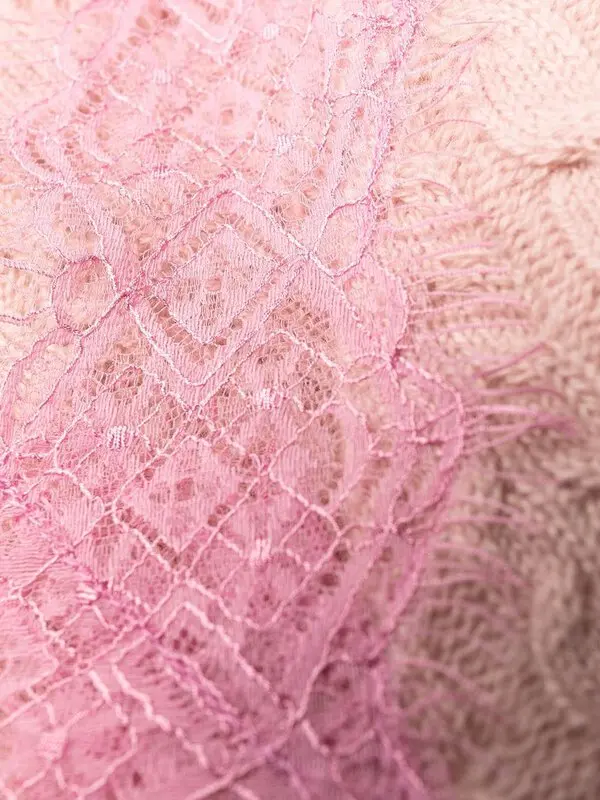 Stella McCartney Knitted Wool Dress With Lace Details