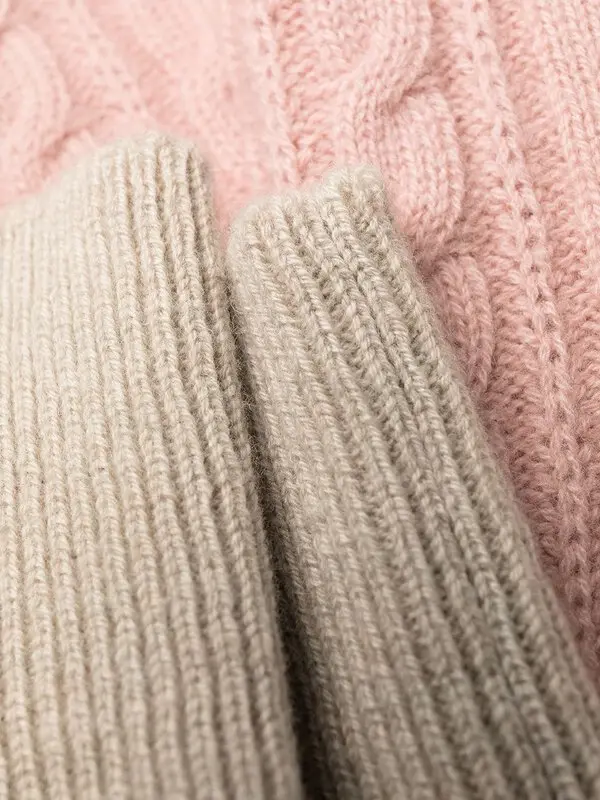 Stella McCartney Knitted Wool Dress With Lace Details