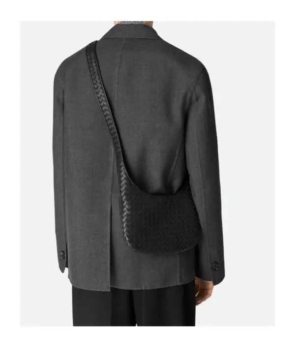 Bottega Veneta Small Intrecciato Shoulder Bag - Black
