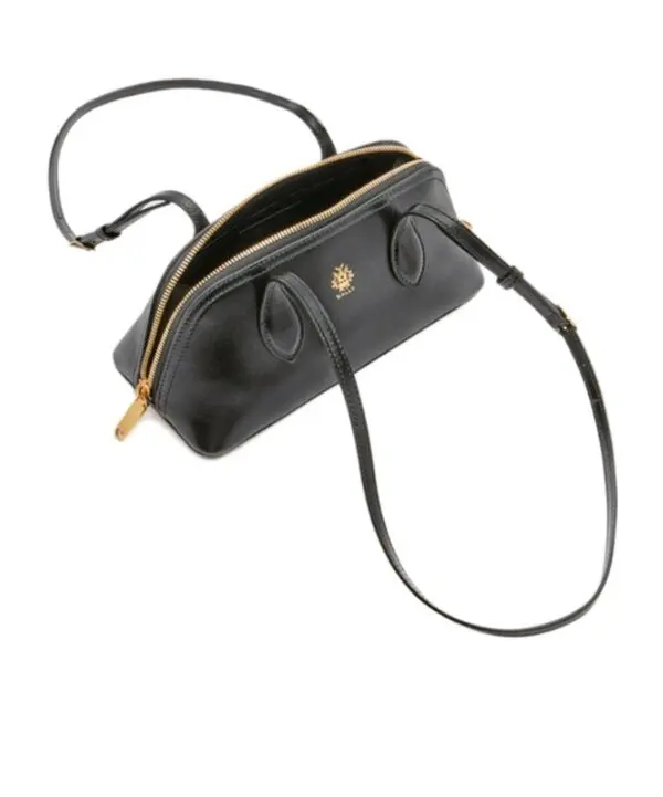 Bally Mini Praline Shoulder Bag With Logo Detail - Black