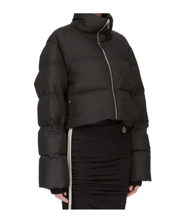Moncler Cropped Cyclopic Down Jacket - Black