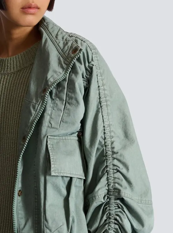 Balmain Gabardine Parka
