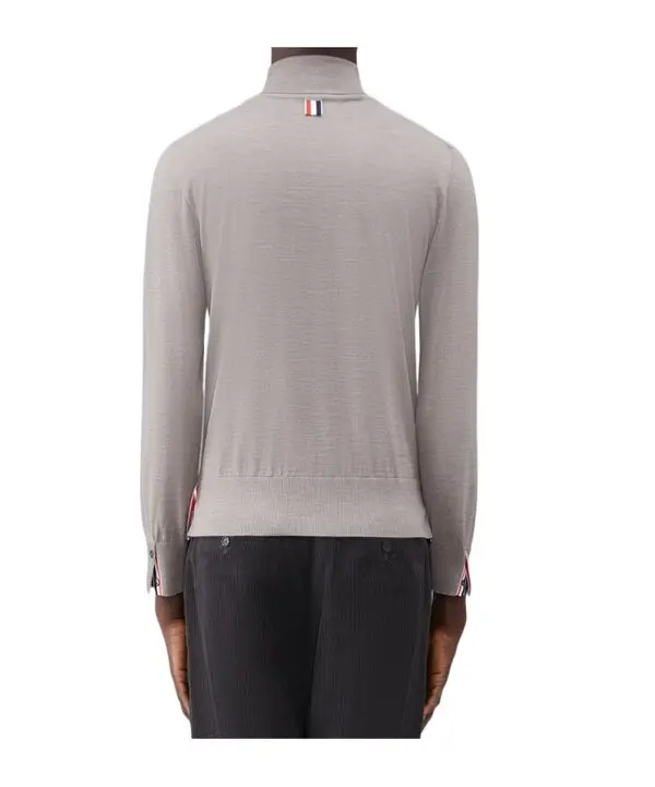 Thom Browne Jersey Striped Relaxed Turtleneck Jumper