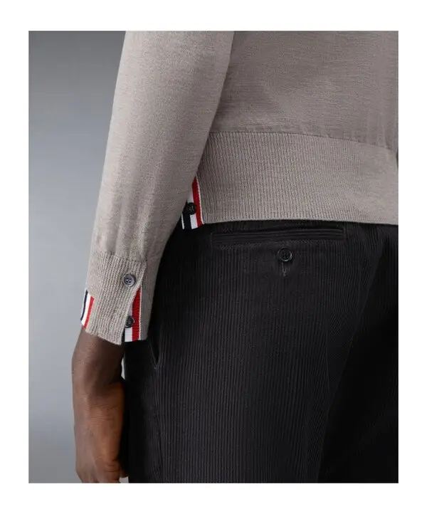 Thom Browne Jersey Striped Relaxed Turtleneck Jumper