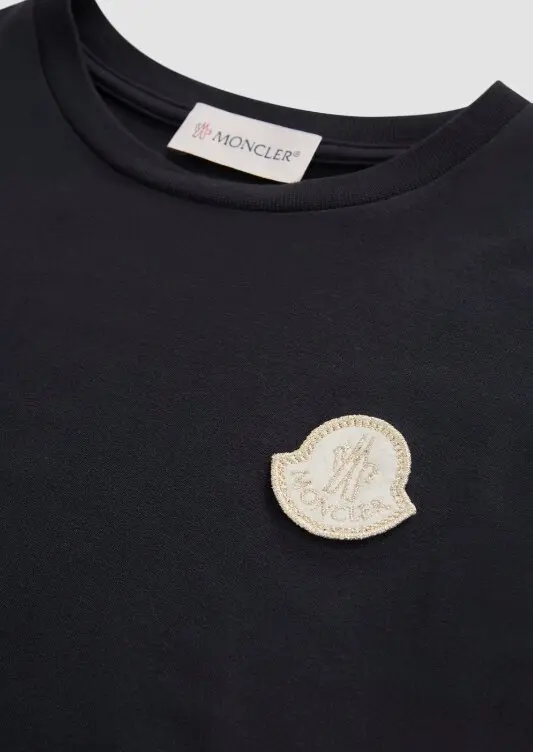 Moncler Embroidered Logo Patch T-shirt