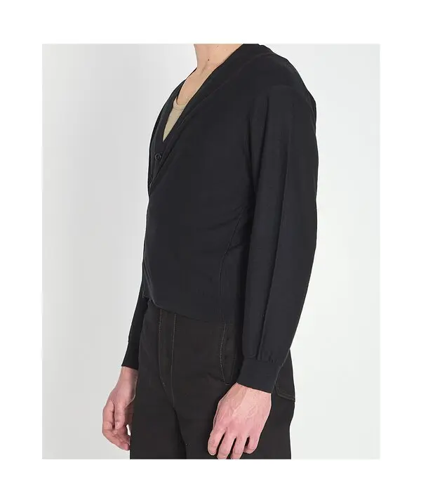 LEMAIRE Relaxed Twisted Cardigan - Black