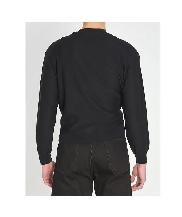 LEMAIRE Relaxed Twisted Cardigan - Black