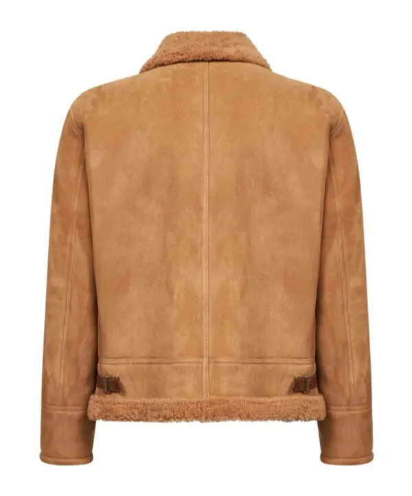 Tagliatore Steele Shearling-trim Coat - Brown