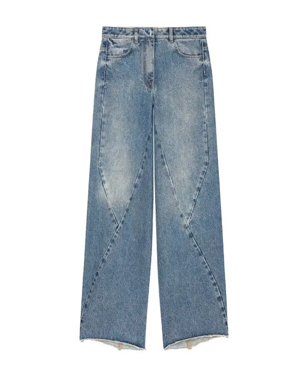 Givenchy Vintage Effect Wide-leg Jeans