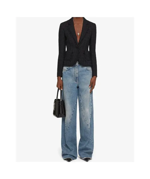 Givenchy Vintage Effect Wide-leg Jeans