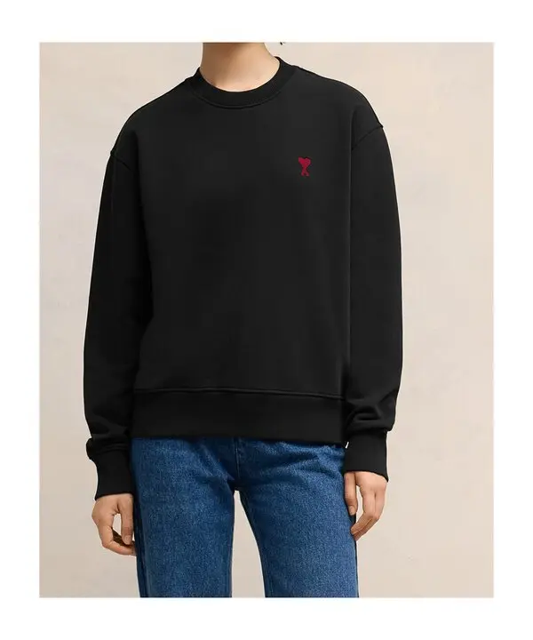 AMI Paris De Coeur Crewneck Sweatshirt