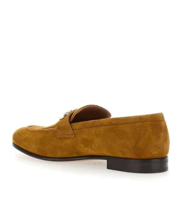 FERRAGAMO Gancini Horsebit Loafers - Brown