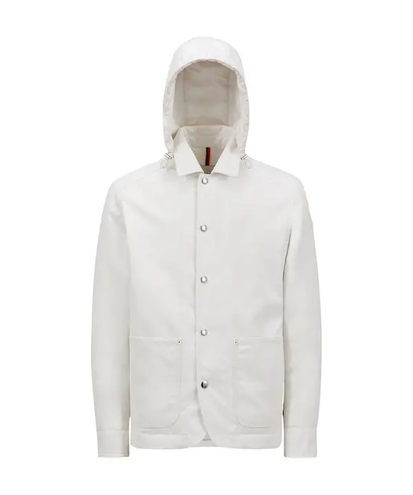Moncler Buffaure Hooded Down Shirt Jacket