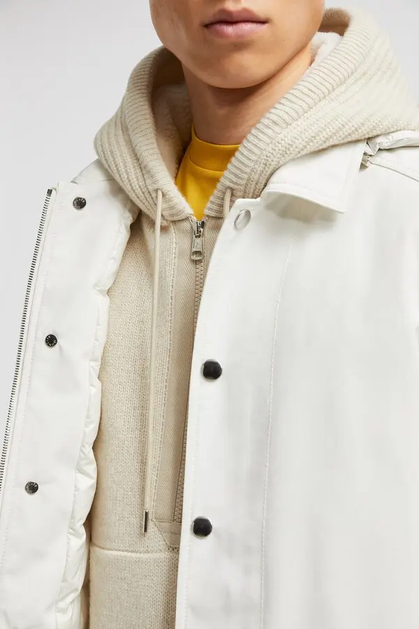 Moncler Buffaure Hooded Down Shirt Jacket