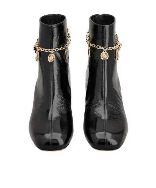 ROGER VIVIER Tres Vivier Ankle Boots With Crystal Embellishments