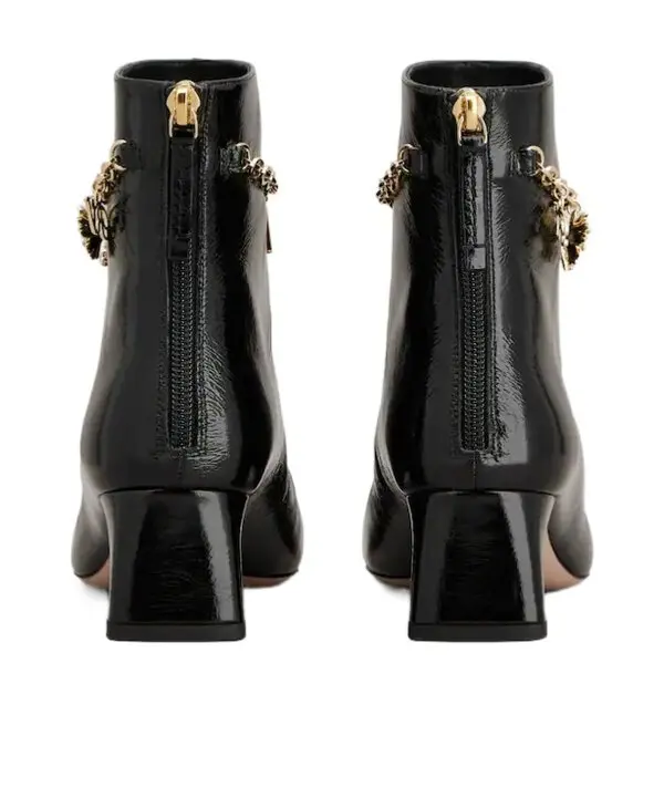 ROGER VIVIER Tres Vivier Ankle Boots With Crystal Embellishments