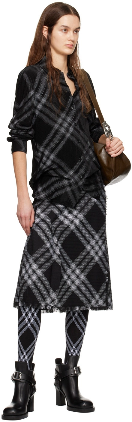 Burberry Check-printed Long-sleeved Shirt