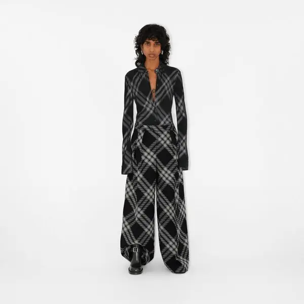 Burberry Check-printed Long-sleeved Shirt