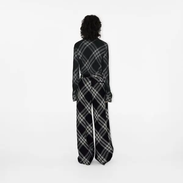 Burberry Check-printed Long-sleeved Shirt
