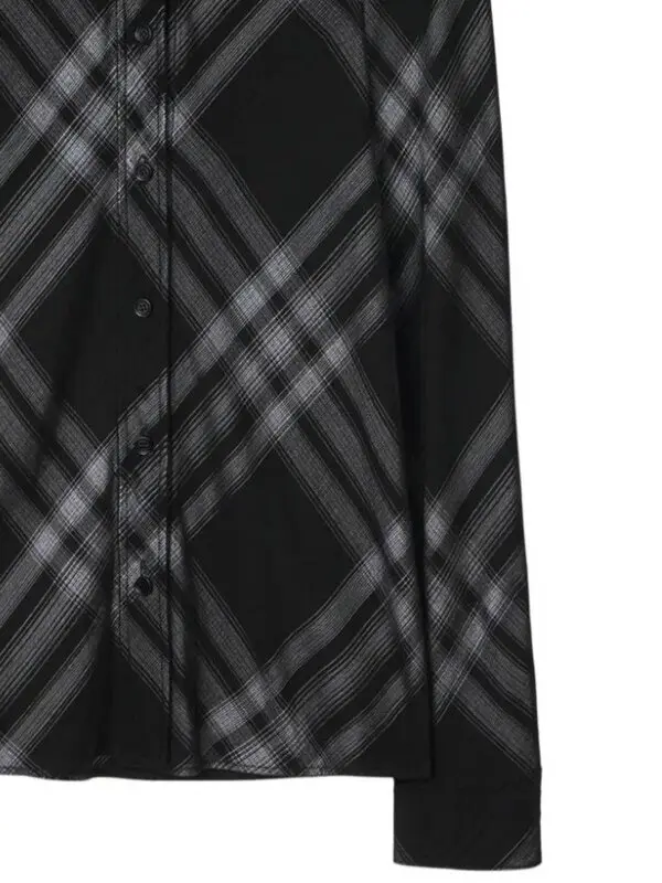 Burberry Check-printed Long-sleeved Shirt