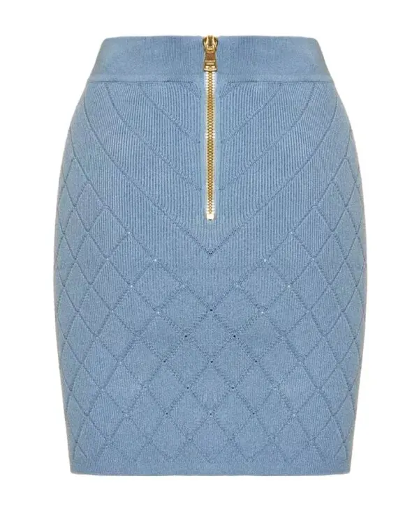 Balmain Pattern-jacquard Miniskirt
