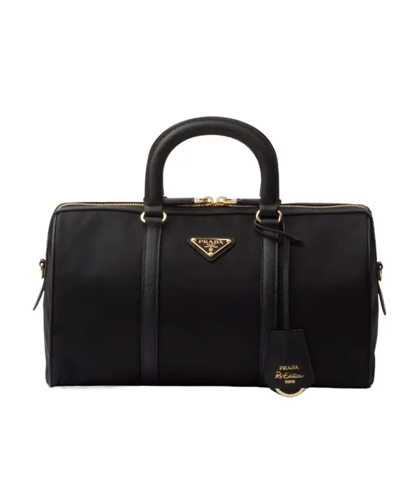 Prada Re-edition 1978 Medium Re-nylon And Saffiano Leather Top-handle Bag