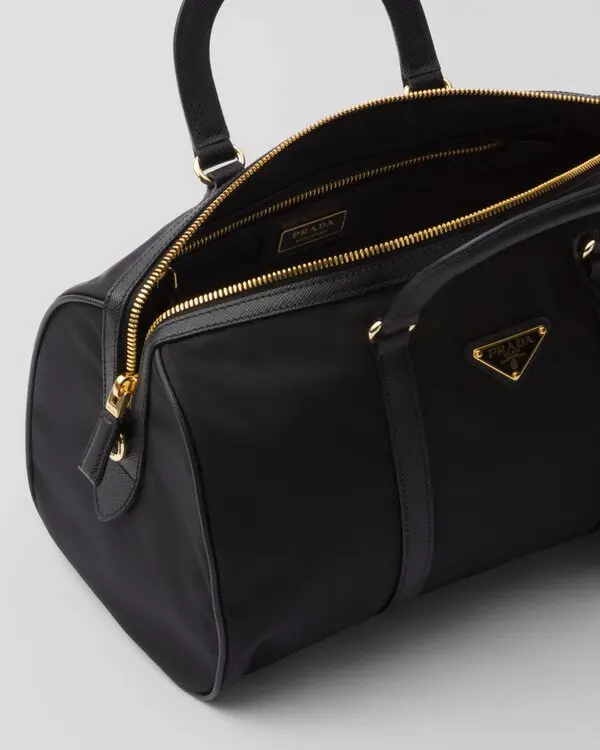 Prada Re-edition 1978 Medium Re-nylon And Saffiano Leather Top-handle Bag