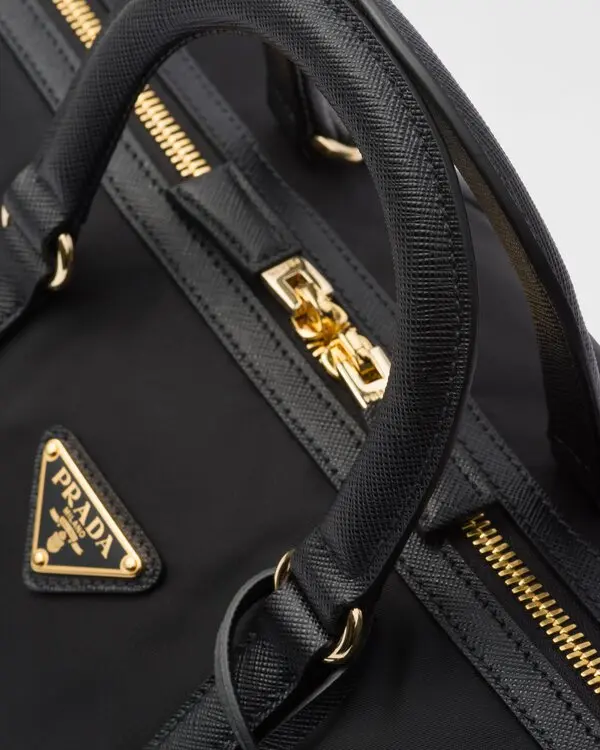 Prada Re-edition 1978 Medium Re-nylon And Saffiano Leather Top-handle Bag