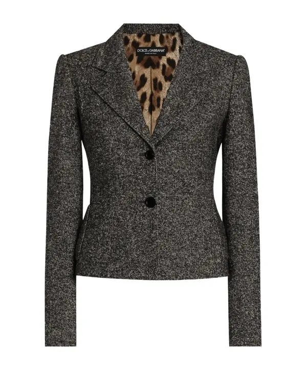 Dolce & Gabbana Mélange Effect Tailored Jacket