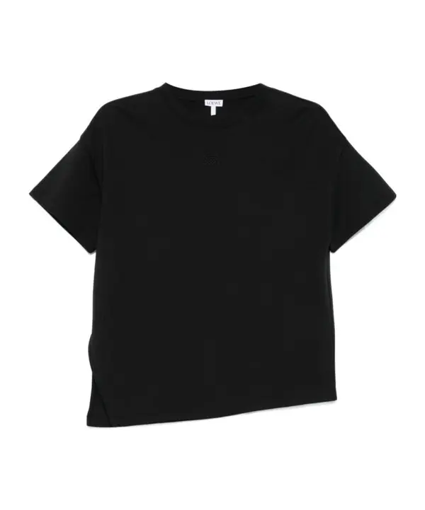 Loewe Asymmetrical Jersey T-shirt - Black