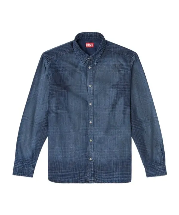 DIESEL® Prince Of Wales Denim Shirt