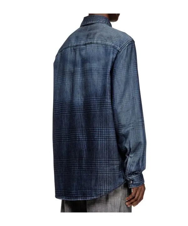 DIESEL® Prince Of Wales Denim Shirt