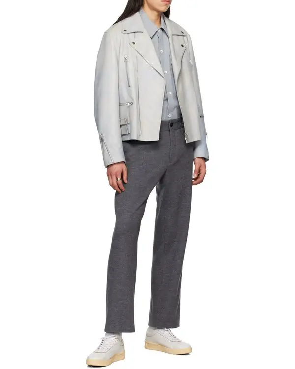 JIL SANDER Eldorado Zip Biker Jacket - White