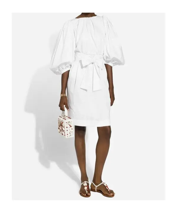 Dolce & Gabbana Puff-sleeve Cotton Dress
