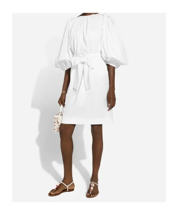 Dolce & Gabbana Puff-sleeve Cotton Dress