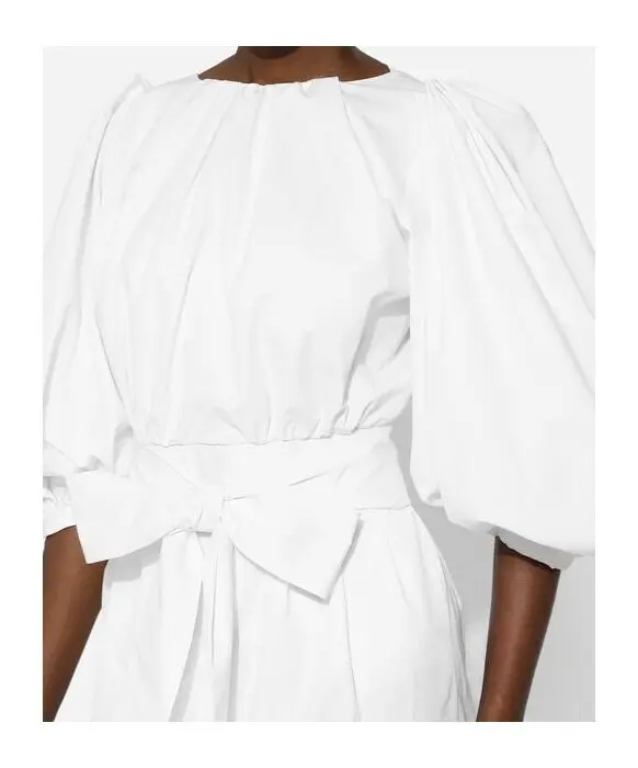 Dolce & Gabbana Puff-sleeve Cotton Dress