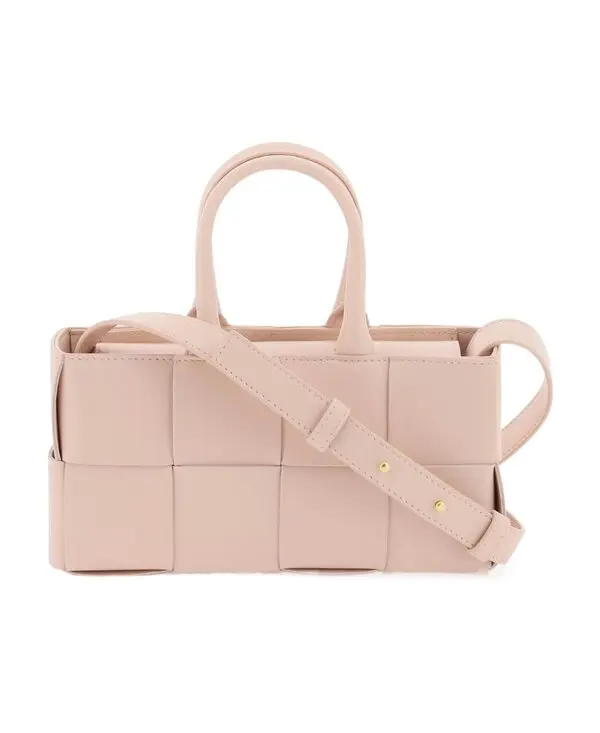 Bottega Veneta Mini East-west Arco Tote Shoulder Bag - Pink