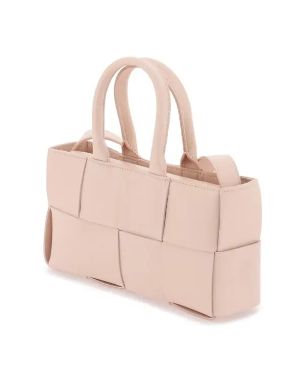 Bottega Veneta Mini East-west Arco Tote Shoulder Bag - Pink