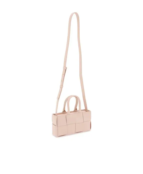 Bottega Veneta Mini East-west Arco Tote Shoulder Bag - Pink