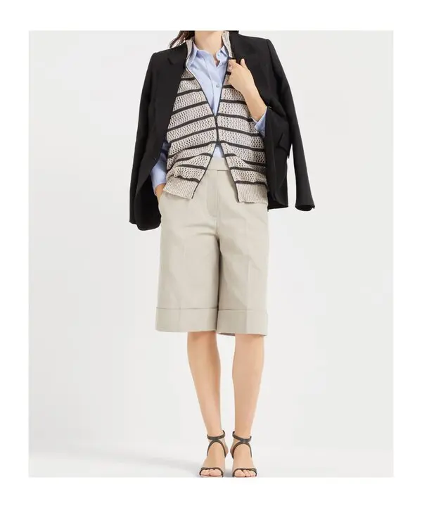 Brunello Cucinelli Monili Detailed Single-breasted Blazer - Black