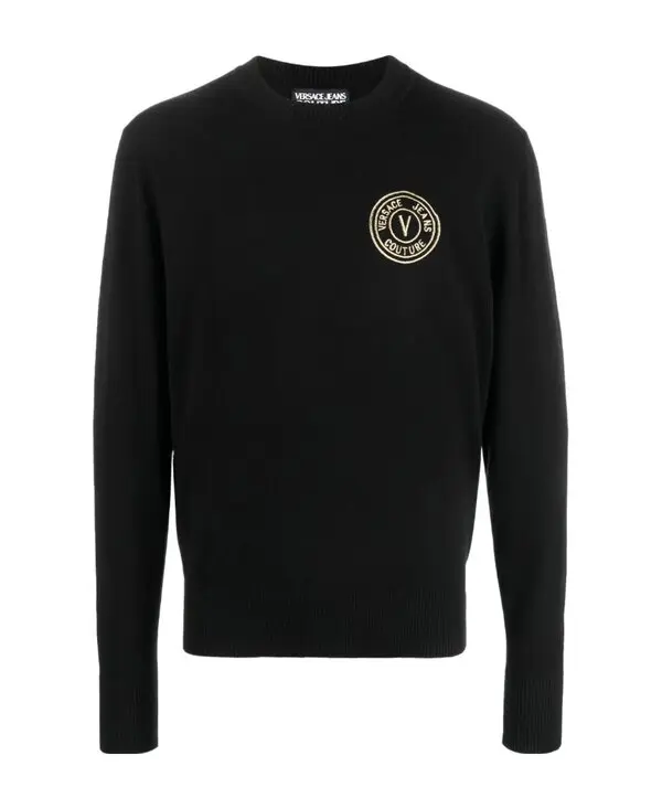 Versace Embroidered Crewneck Jumper