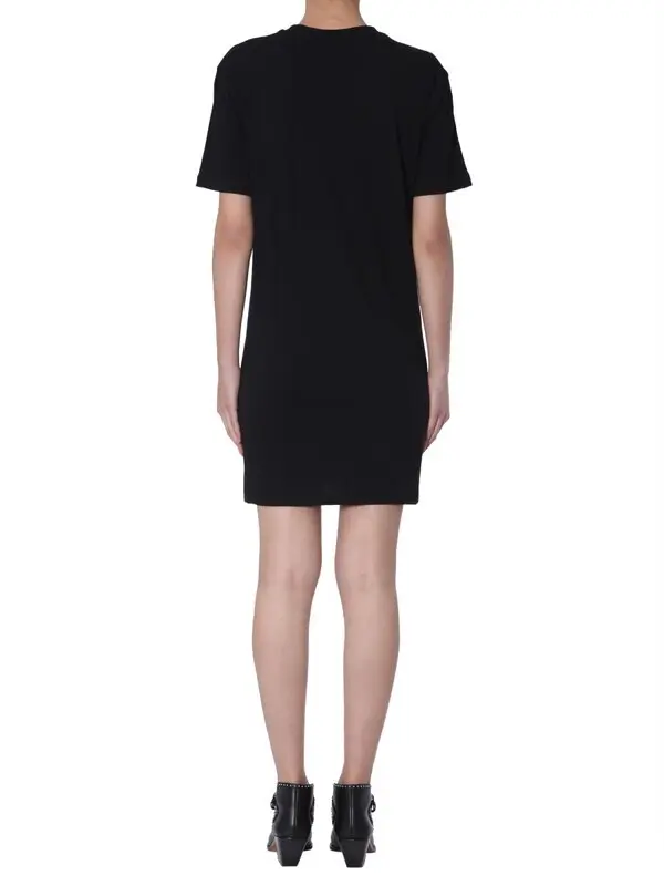 Alexander McQueen Printed Short Sleeve Dress