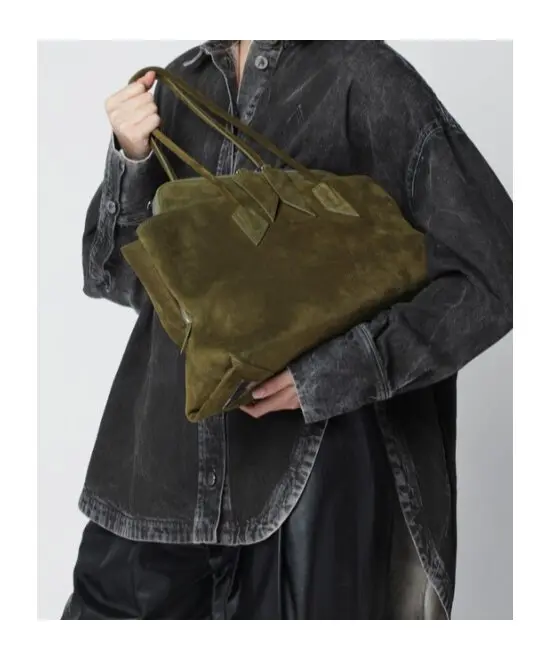 Attico Medium La Passeggiata Shoulder Bag - Green
