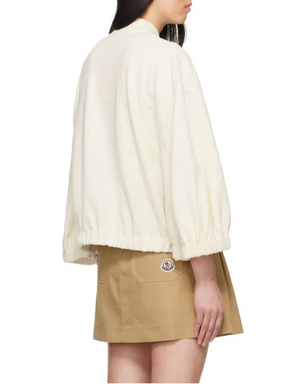 Moncler 2-in-1 Bouclé Zip-up Cardigan