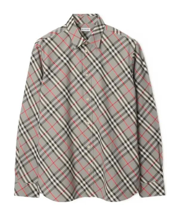 Burberry Long Sleeved Checked Shirt