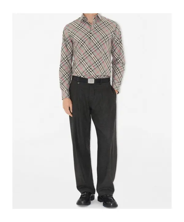 Burberry Long Sleeved Checked Shirt