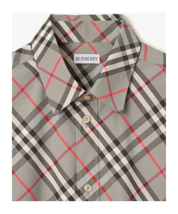 Burberry Long Sleeved Checked Shirt
