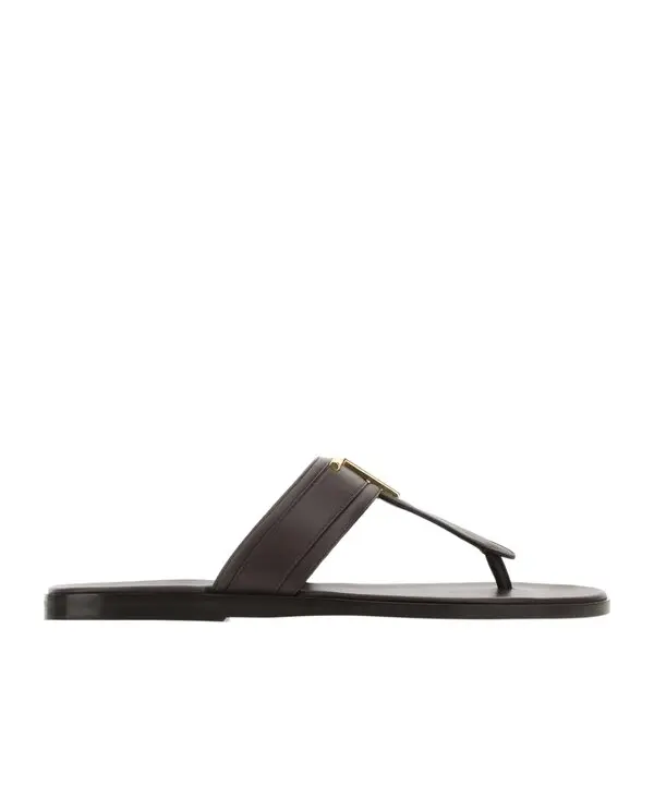 TOM FORD Logo-plaque Flat Slides
