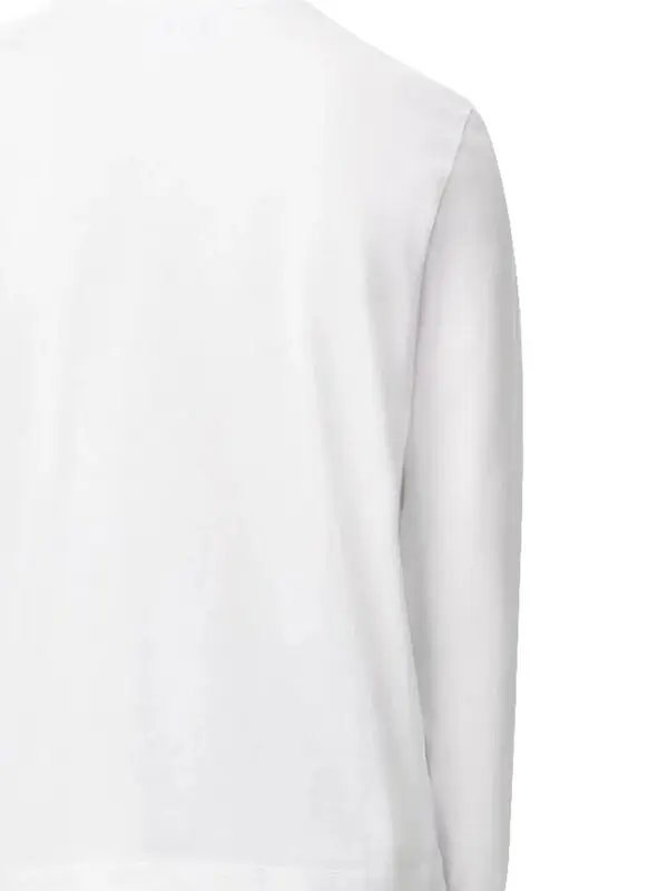 AMI Paris De Coeur Long Sleeve T-shirt - White