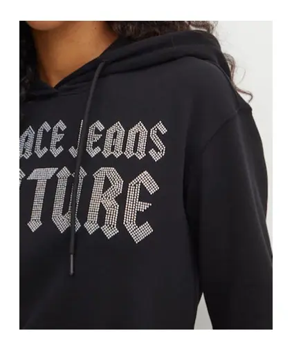Versace Logo Embellished Hoodie